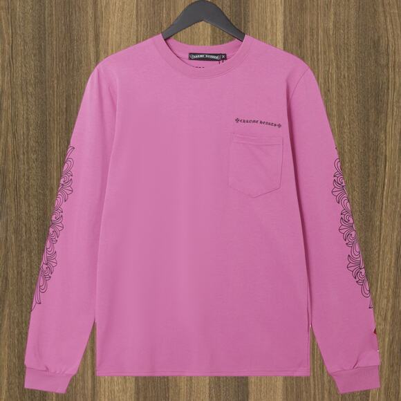 Chrome Hearts | Tops | Chrome Hearts Long Sleeve Pink | Poshmark